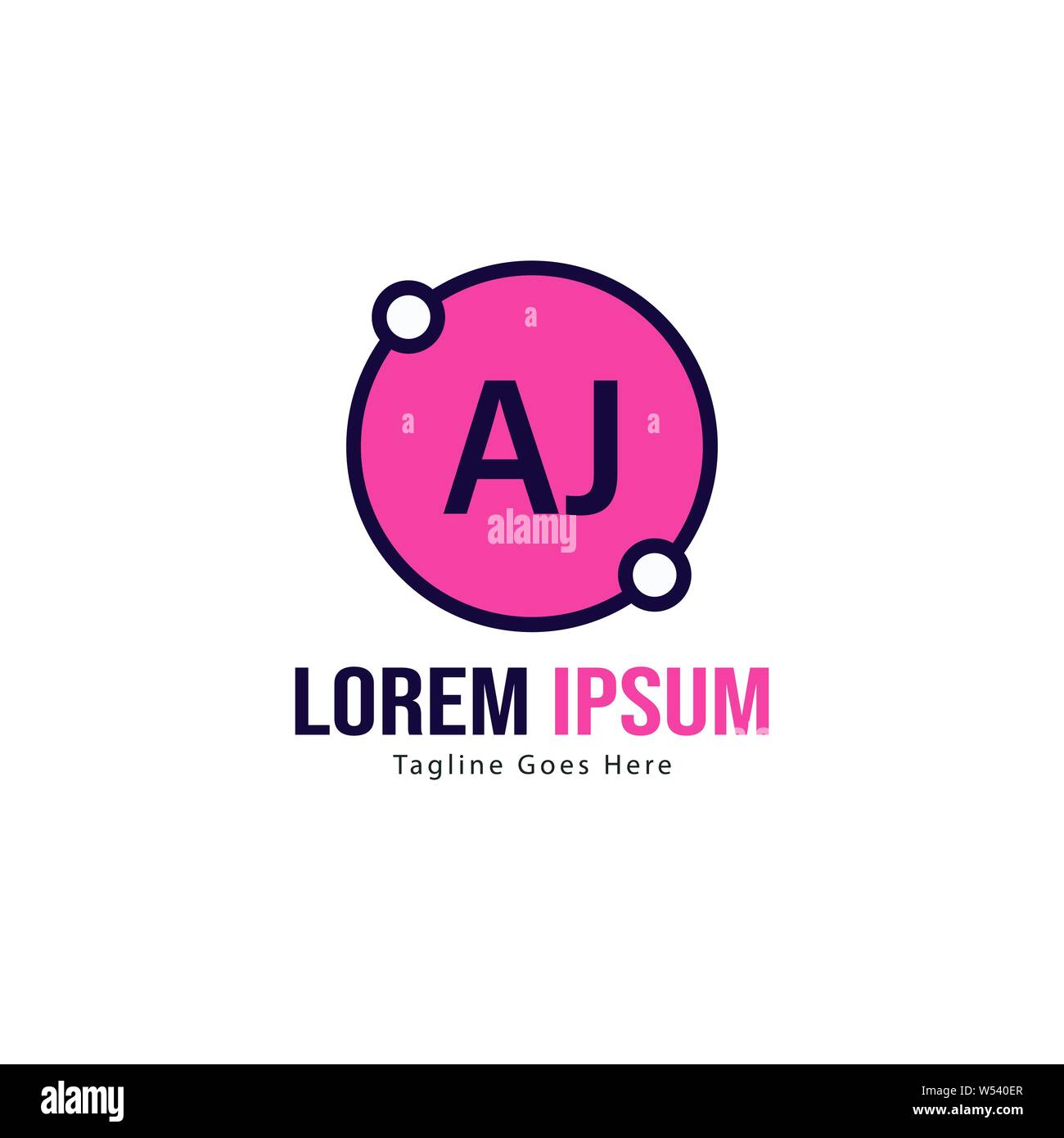 AJ Letter Logo Design. Creative Modern AJ Letters Icon Illustration ...