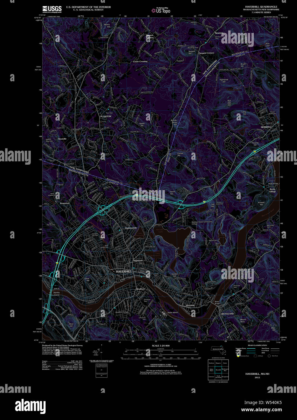 Map Of Haverhill High Resolution Stock Photography and Images - Alamy