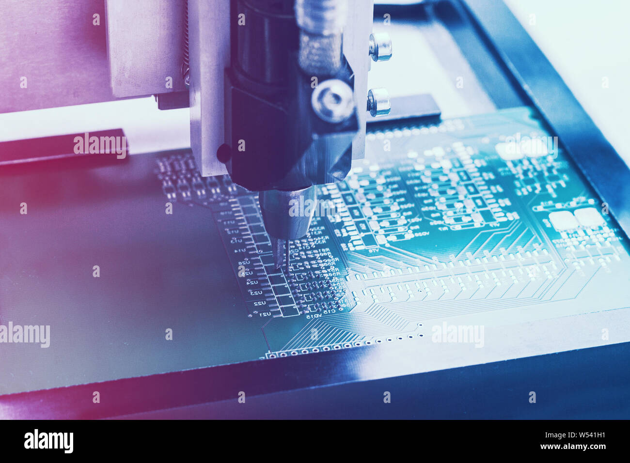 Automated manufacturing process for boards or microchips for ...