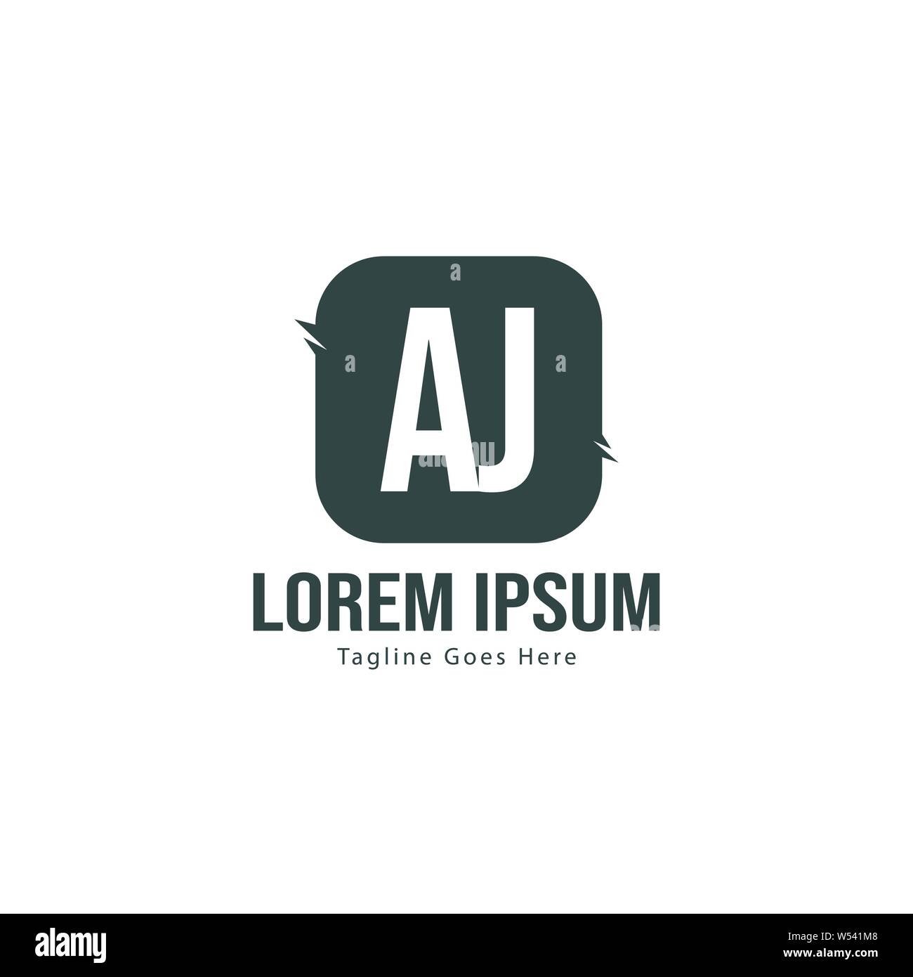 AJ Letter Logo Design. Creative Modern AJ Letters Icon Illustration ...