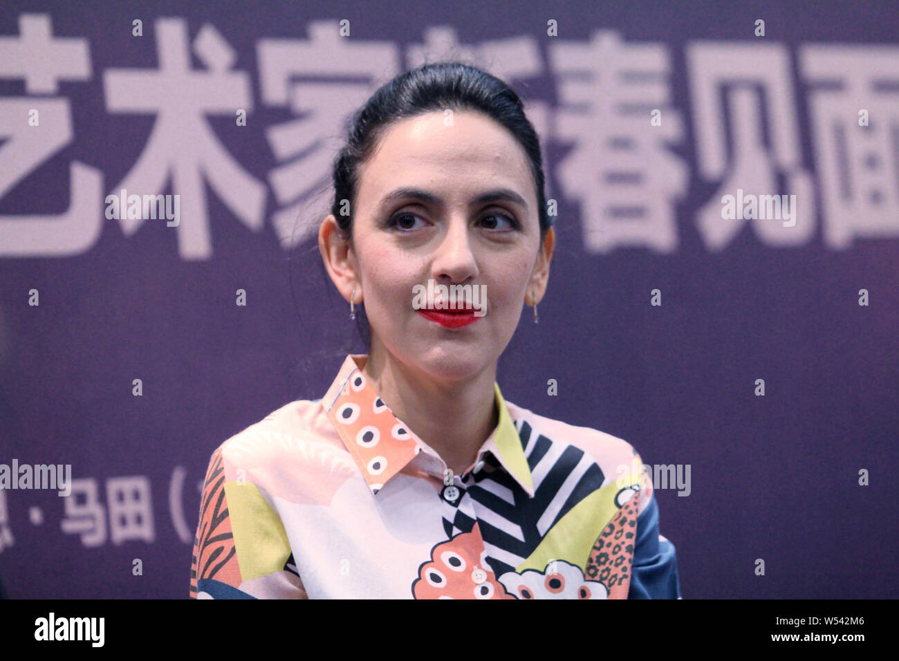 French artist Anais Martane, the wife of Chinese actor Liu Ye, attends ...