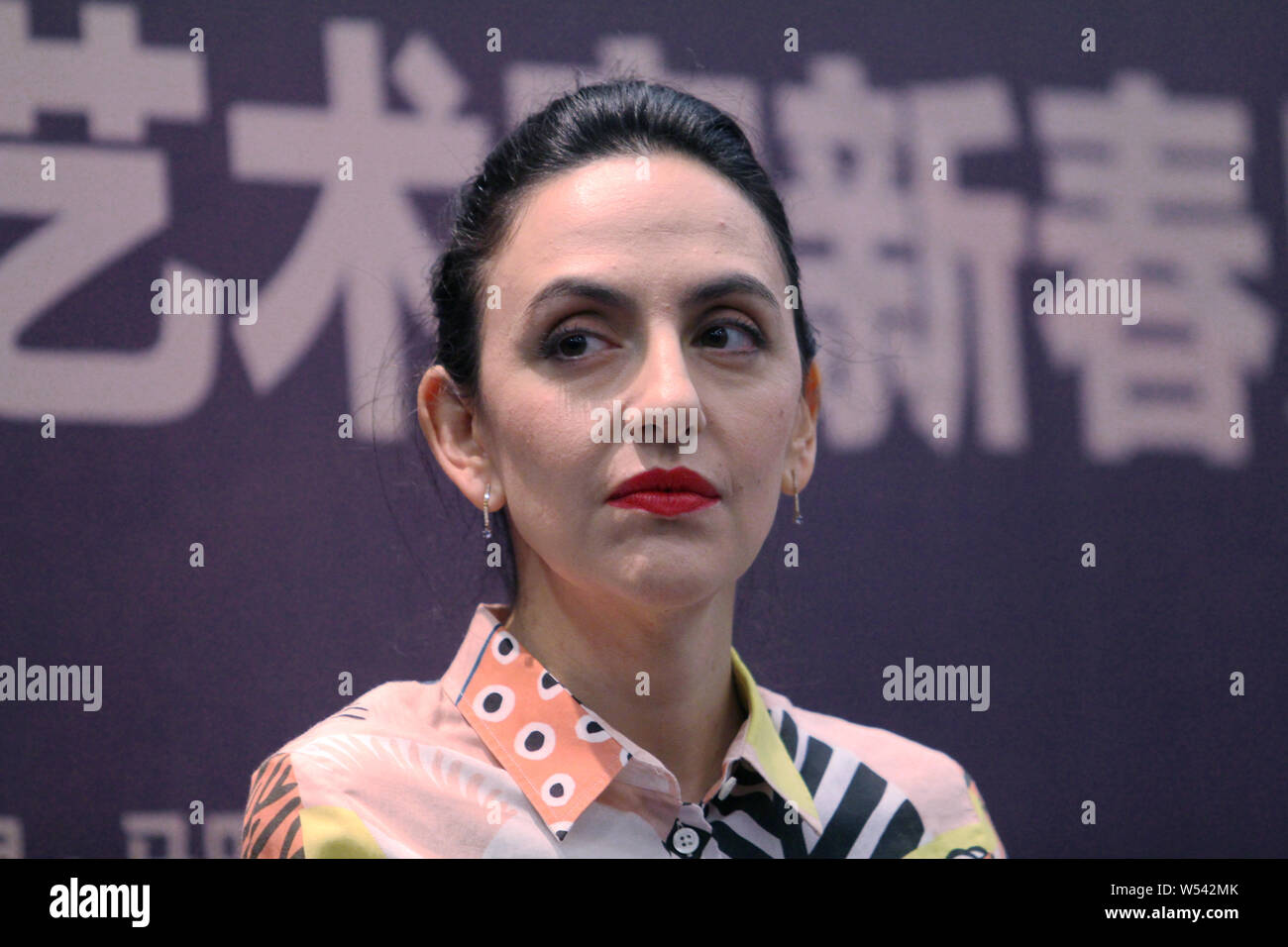 French artist Anais Martane, the wife of Chinese actor Liu Ye, attends ...