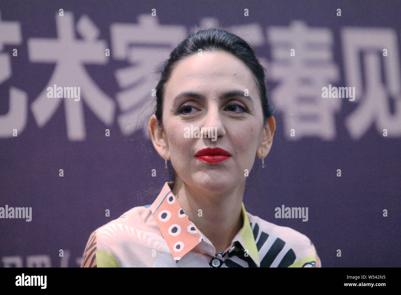 French artist Anais Martane, the wife of Chinese actor Liu Ye, attends ...