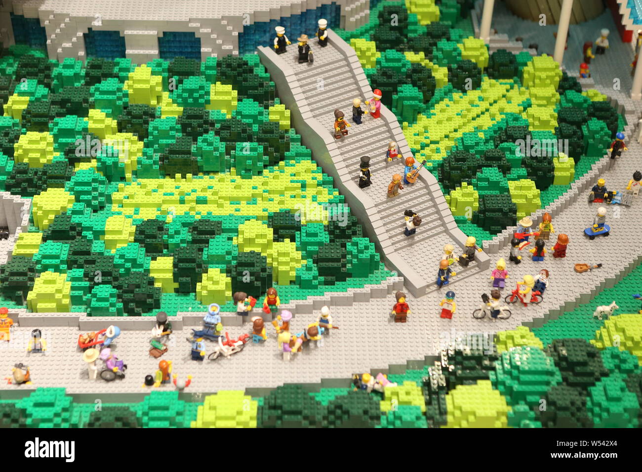 An 8.7-meter-tall model of the Oriental Pearl TV Tower made of 540,836 ...