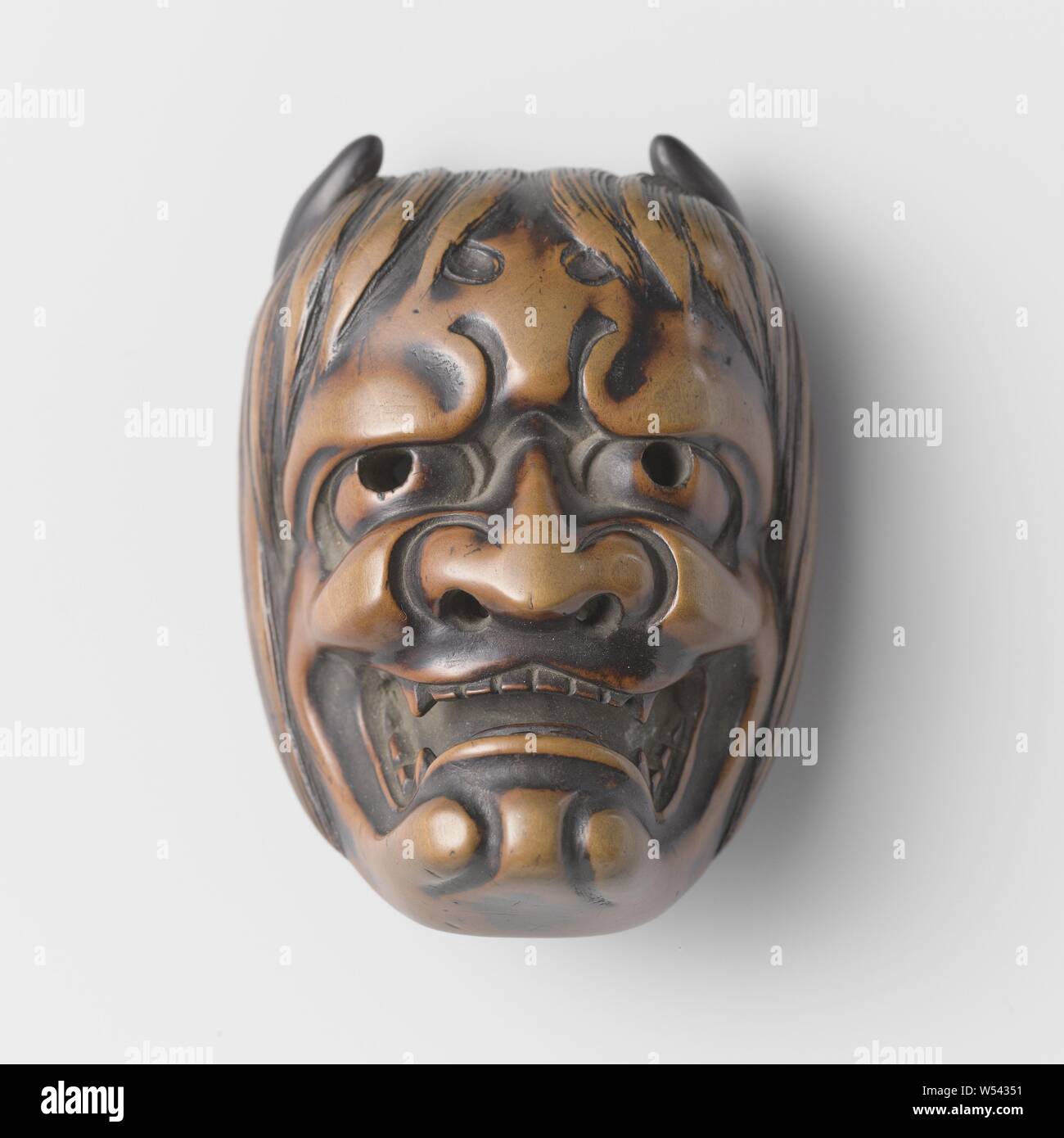 Netsuke, Mask of the Witch Hannya., anonymous, Japan, c. 1700 - c. 1850 ...