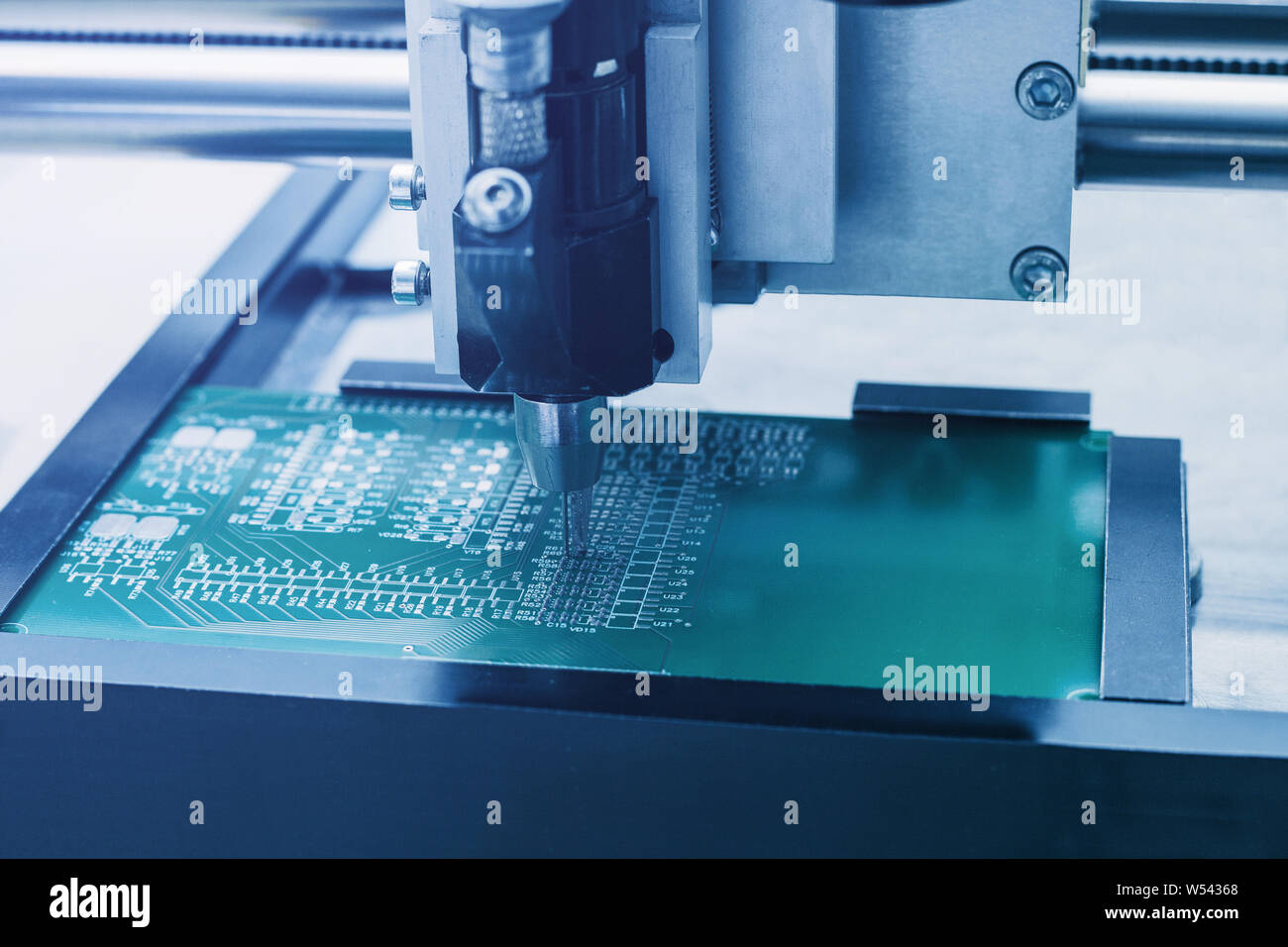 Automated manufacturing process for boards or microchips for ...