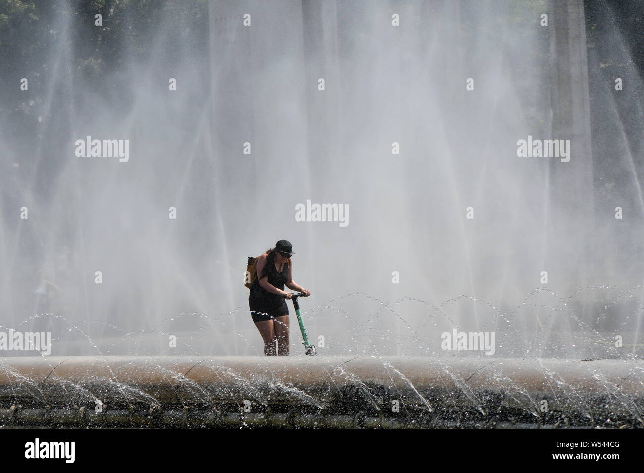 Vienna, Austria. 26th July 2019. Heatwave in the east of Austria ...