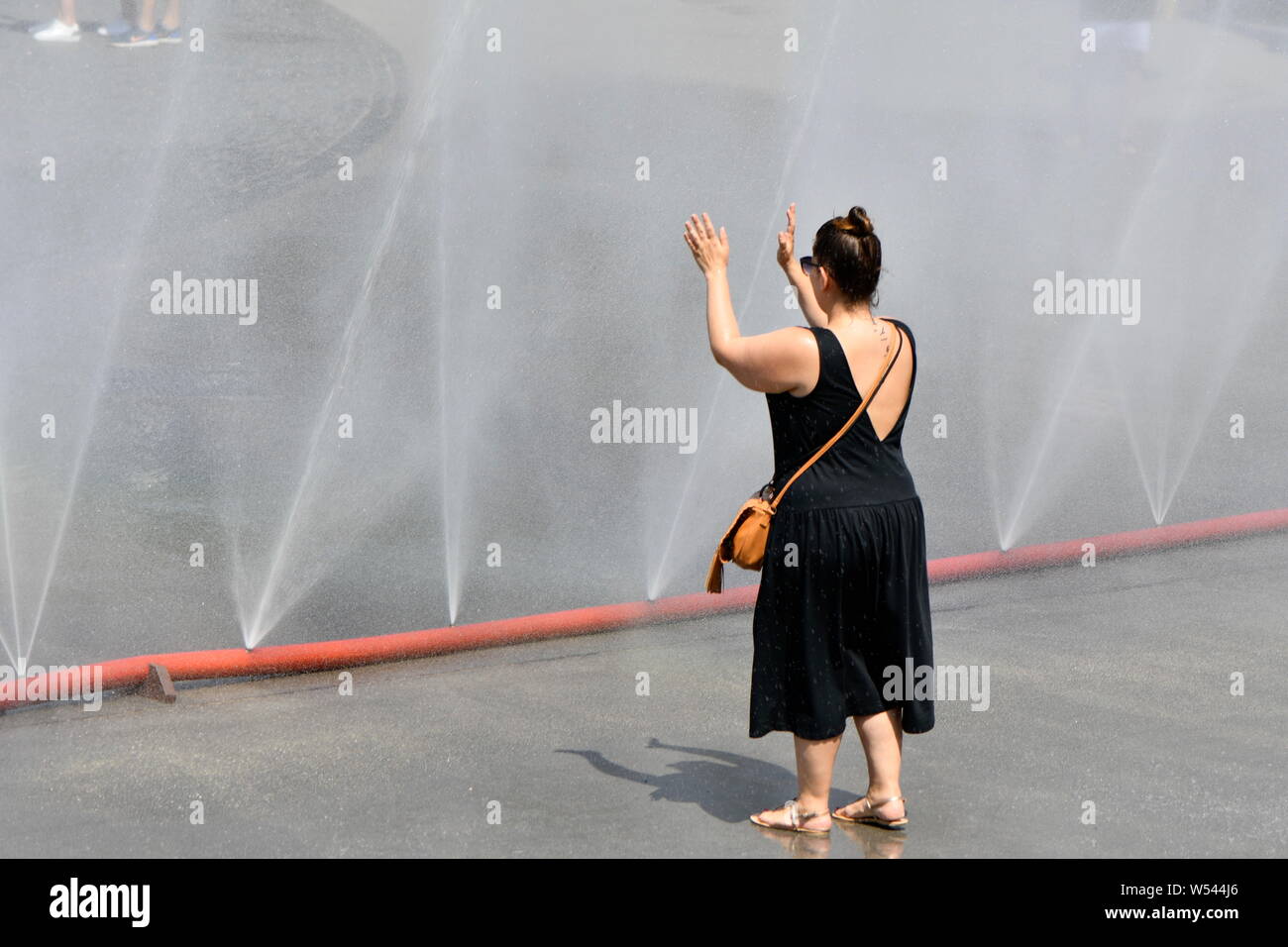 Vienna, Austria. 26th July 2019. Heatwave in the east of Austria ...