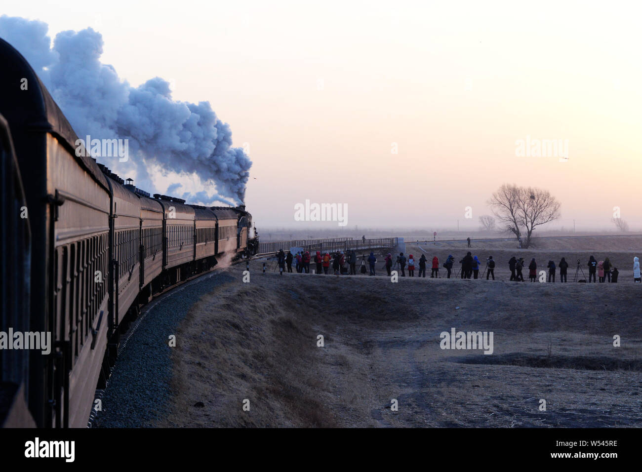 The steam train SY1770, one of the last steam trains still in use in ...