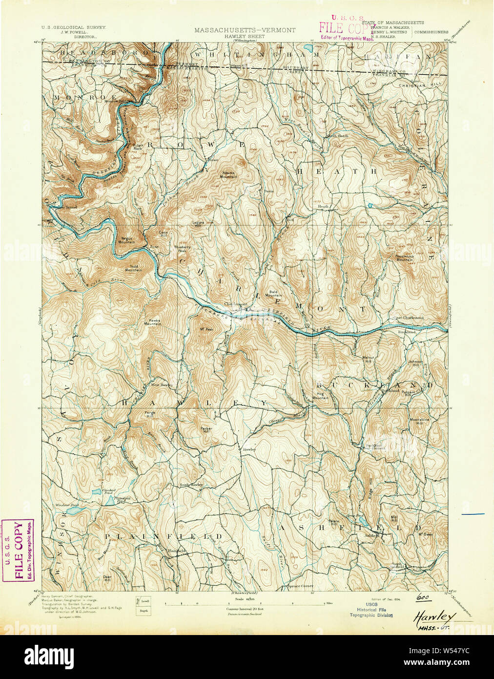 Map of hawley hi-res stock photography and images - Alamy