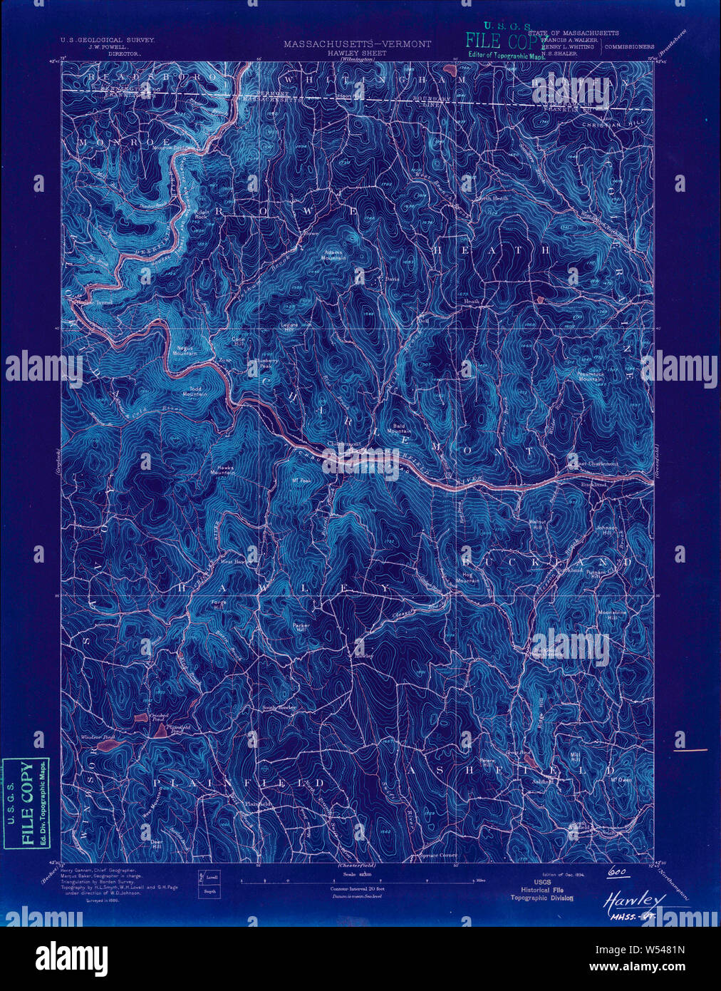 Map of hawley hi-res stock photography and images - Alamy