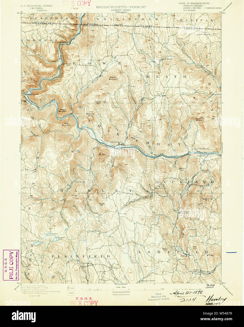 Map of hawley hi-res stock photography and images - Alamy