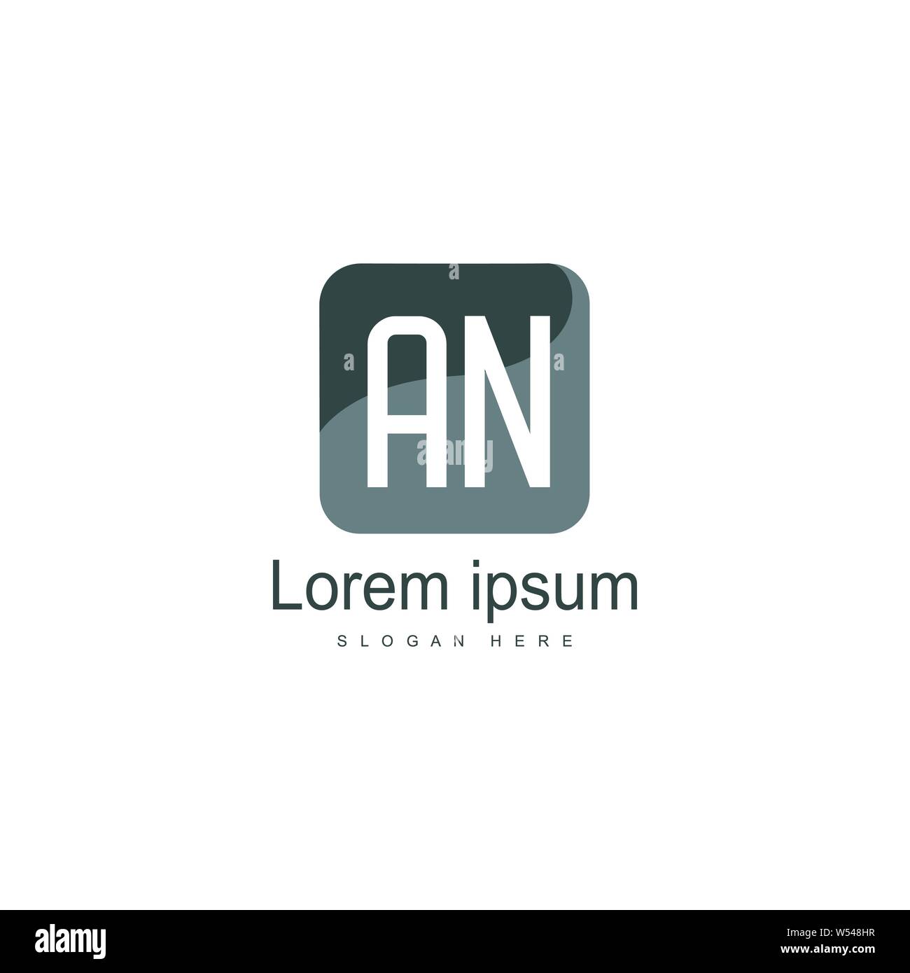 AN Letter Logo Design. Creative Modern AN Letters Icon Illustration ...