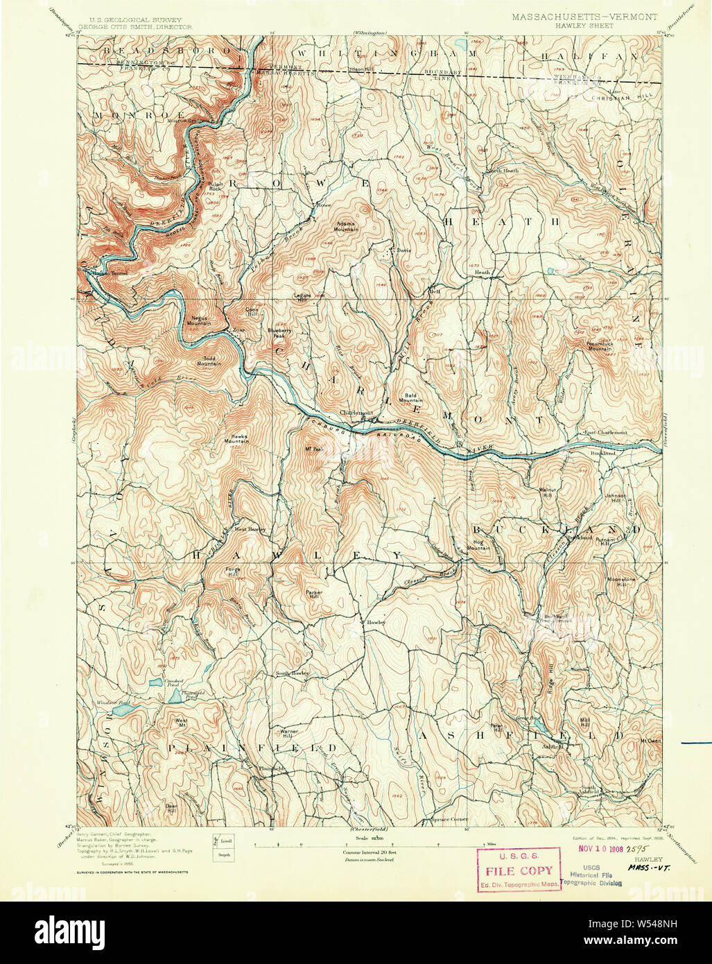 Map of hawley hi-res stock photography and images - Alamy