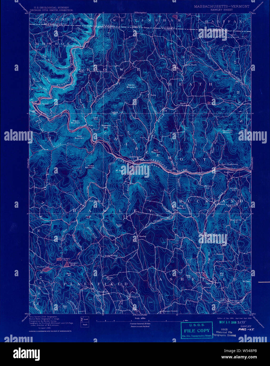 Map of hawley hi-res stock photography and images - Alamy
