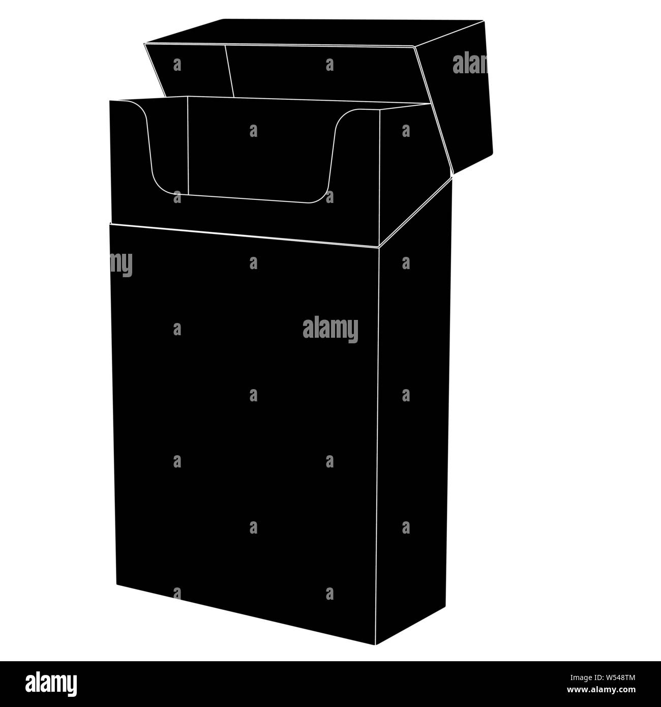 Blank open black flat Stock Vector Images - Alamy