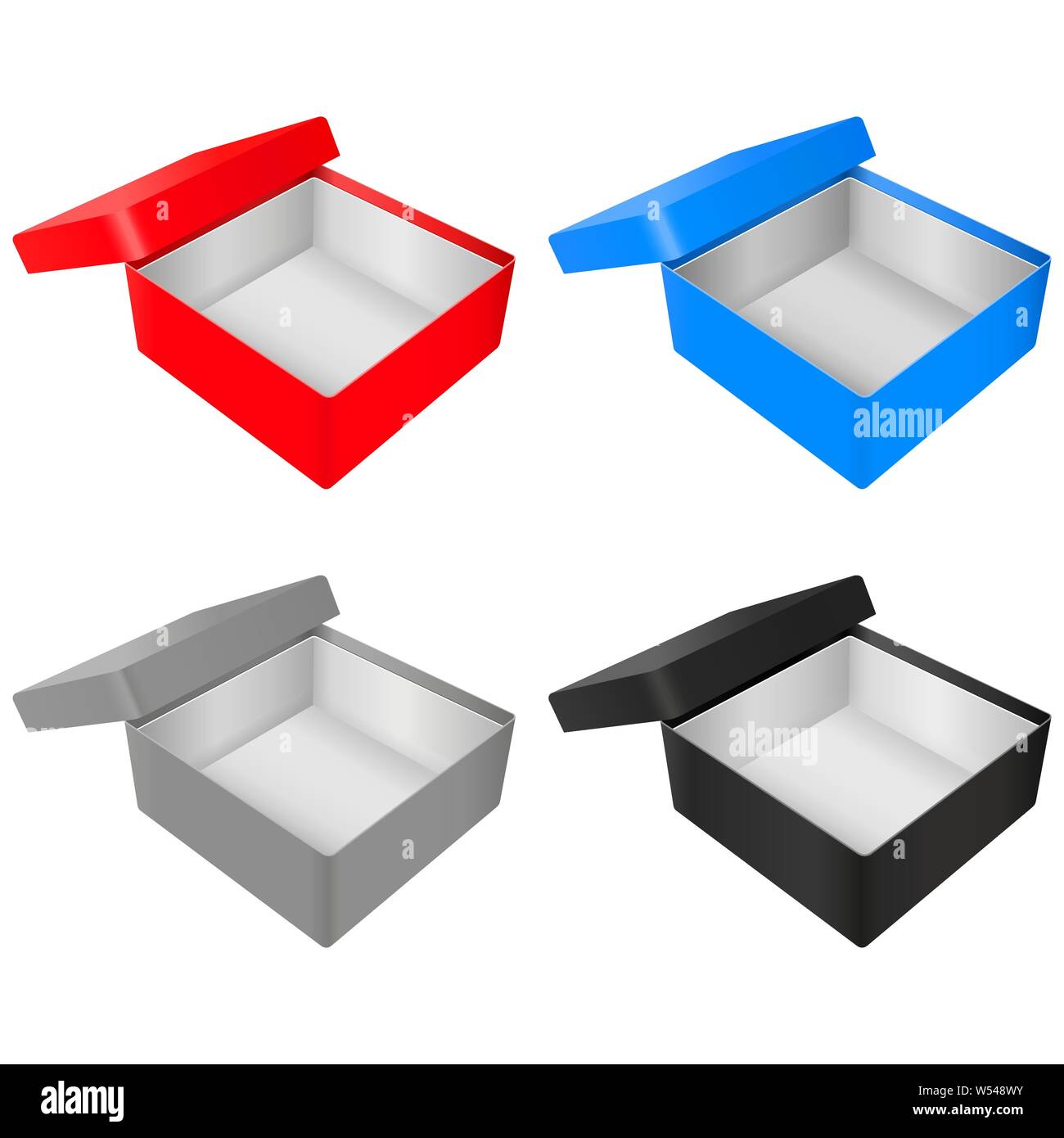 Empty gift box. Colored set Stock Vector Image & Art - Alamy