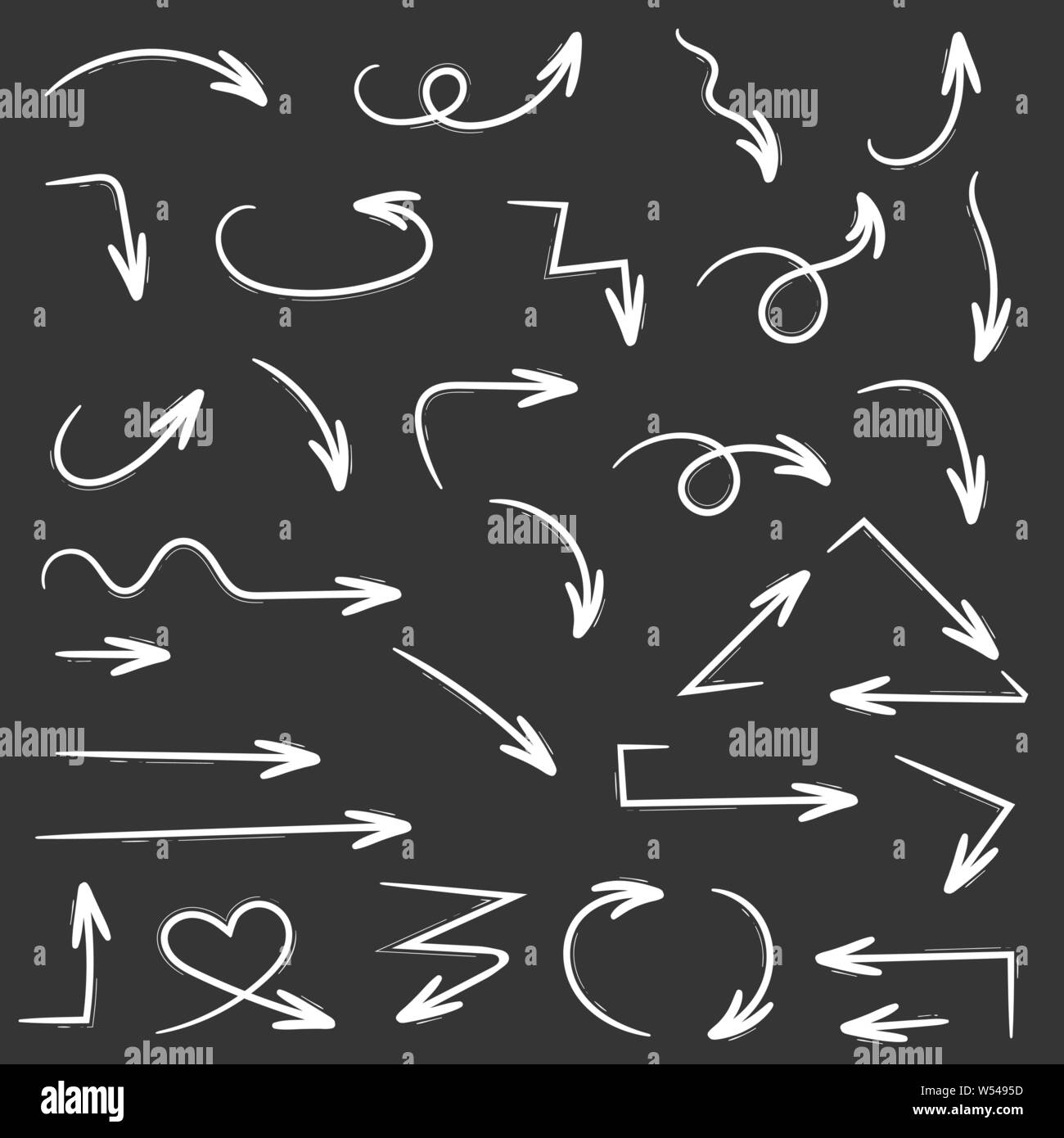 White arrows hi-res stock photography and images - Alamy