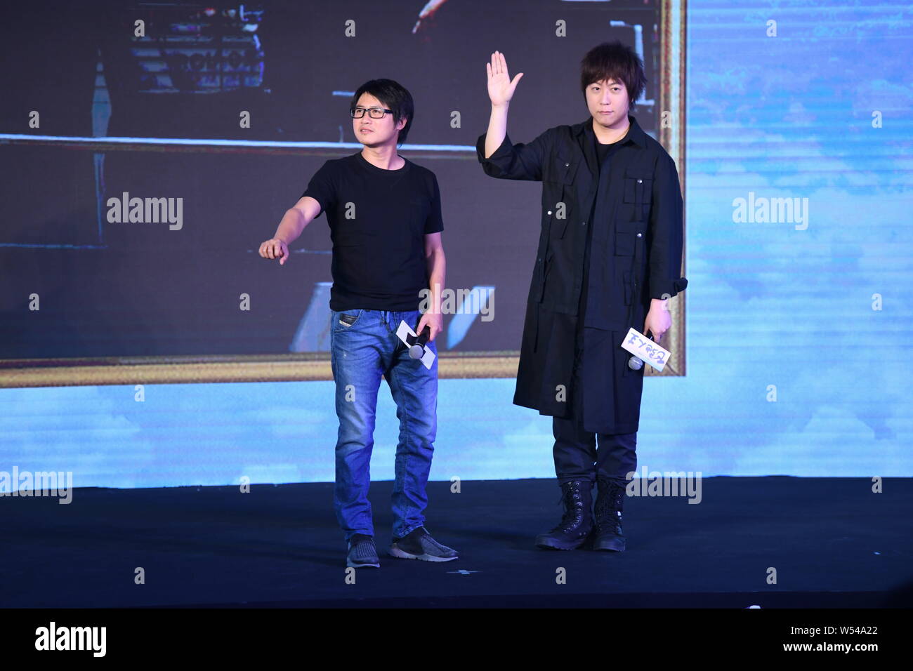 Chen Hsin-hung, right, better known by his stage name Ashin, of ...
