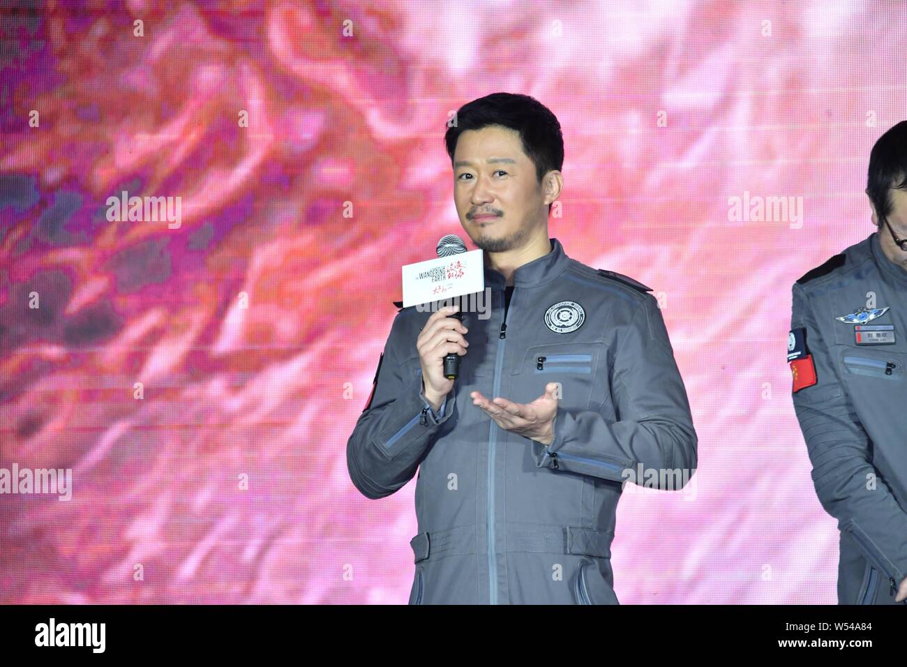 Chinese actor and director Wu Jing attends the premiere event for the ...