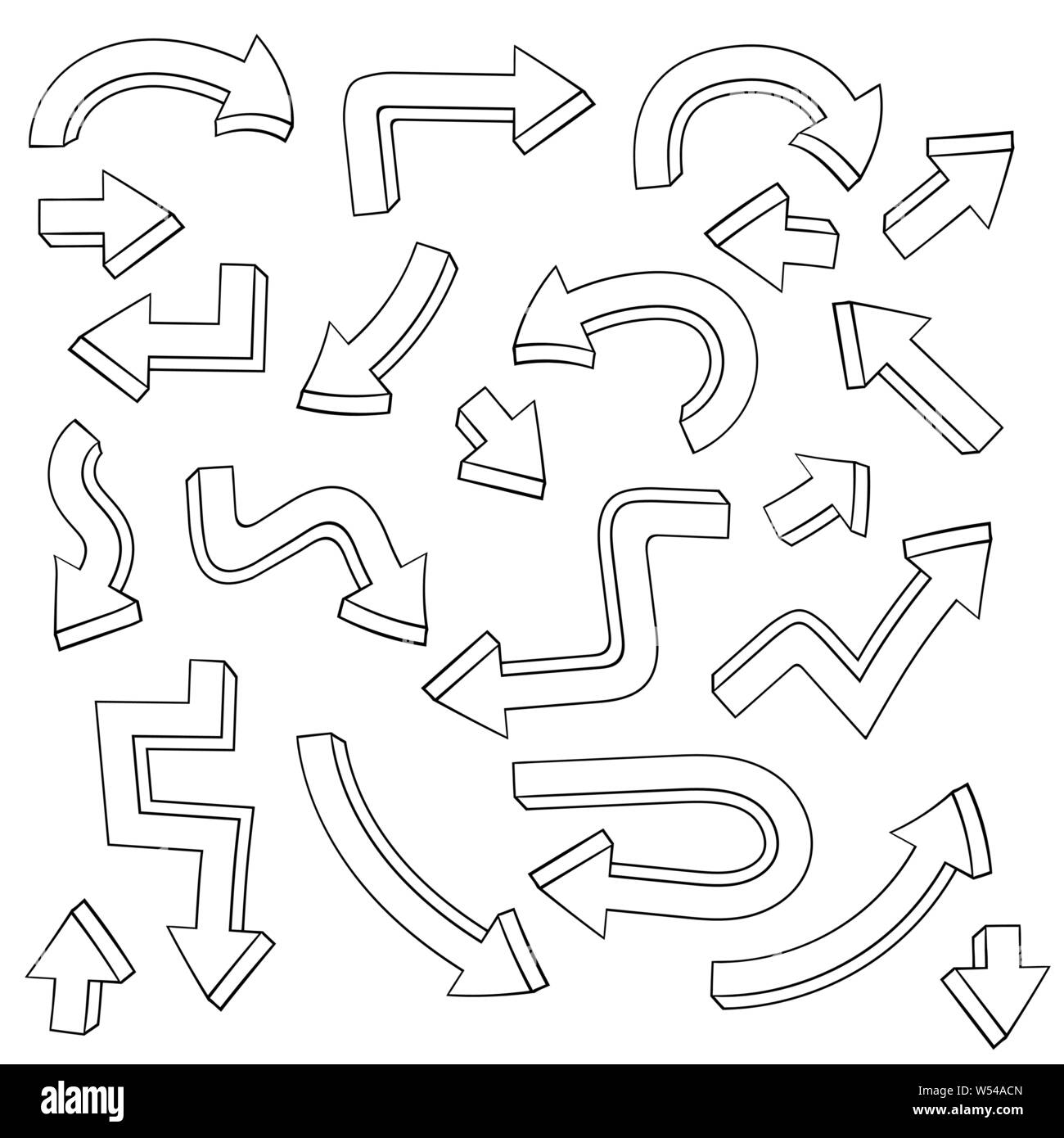 Creative arrows Black and White Stock Photos & Images - Alamy