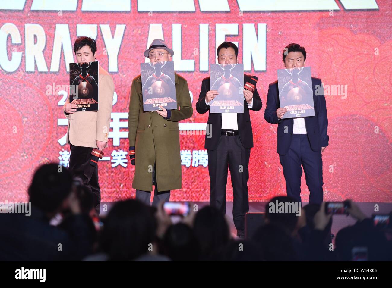 (From left) Chinese comedian and actor Shen Teng, actor and director Xu ...