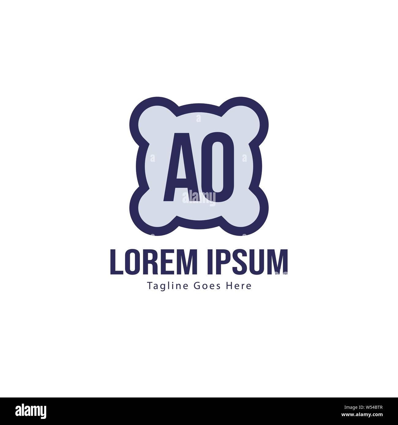 AO Letter Logo Design. Creative Modern AO Letters Icon Illustration ...