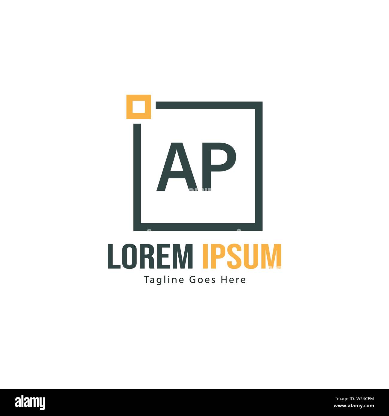 AP Letter Logo Design. Creative Modern AP Letters Icon Illustration ...