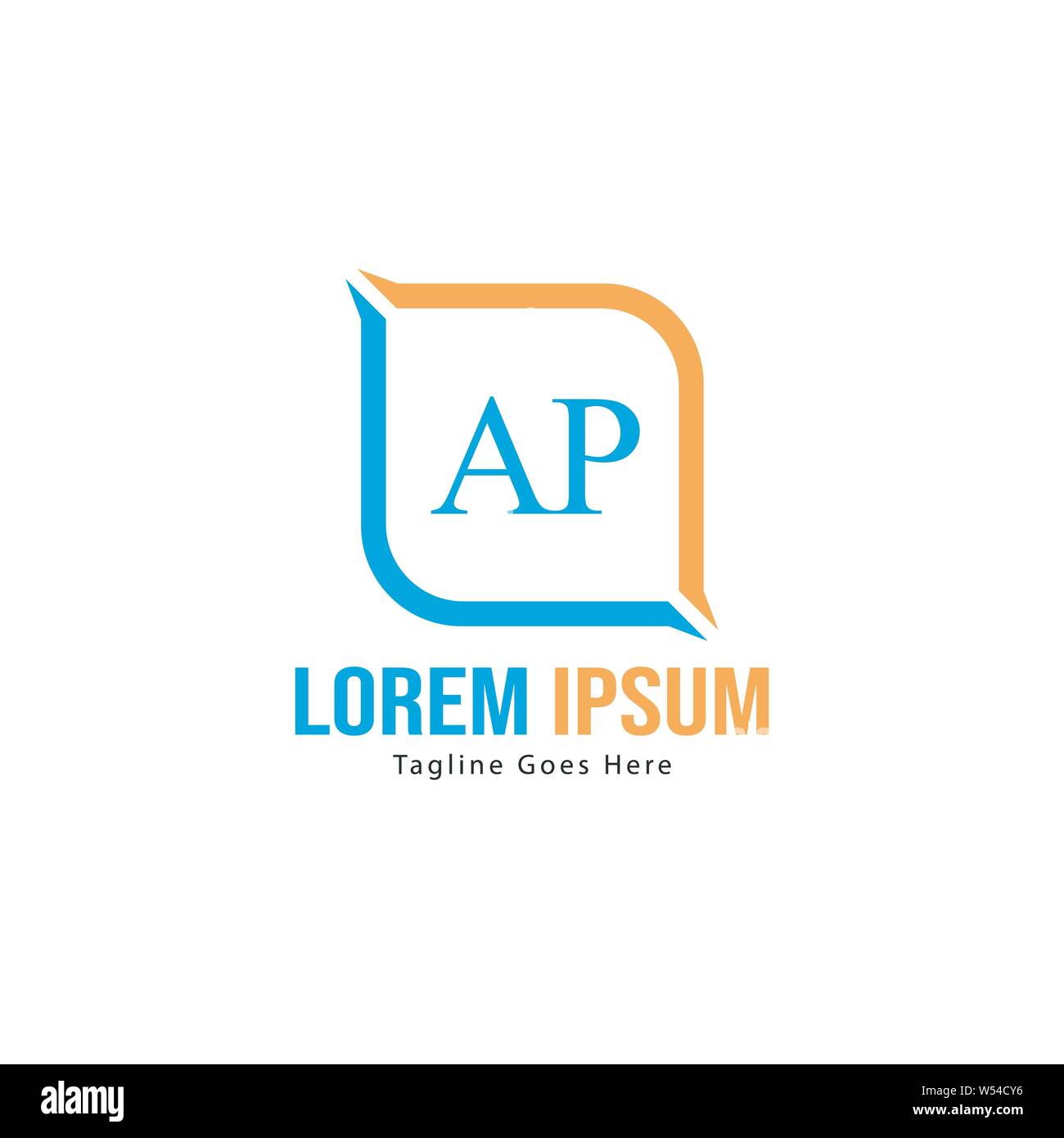 AP Letter Logo Design. Creative Modern AP Letters Icon Illustration ...