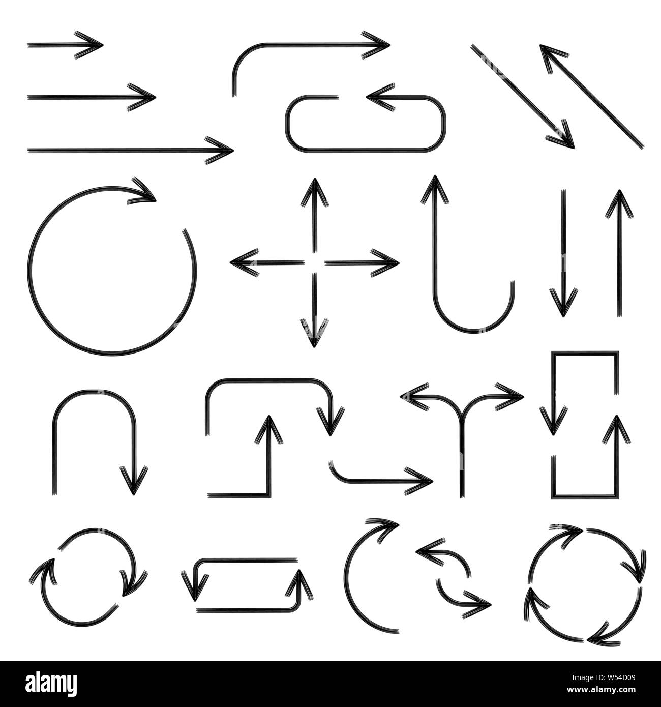 Pencil arrows Cut Out Stock Images & Pictures - Alamy