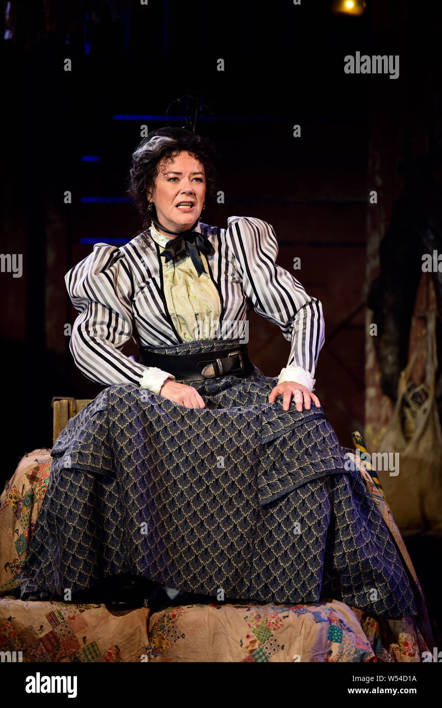 Josie Lawrence playing Aunt Eller in Oklahoma!, Chichester Festival ...