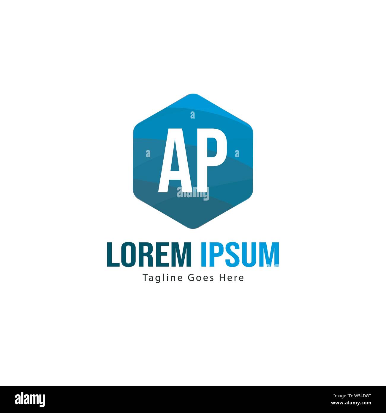 AP Letter Logo Design. Creative Modern AP Letters Icon Illustration ...