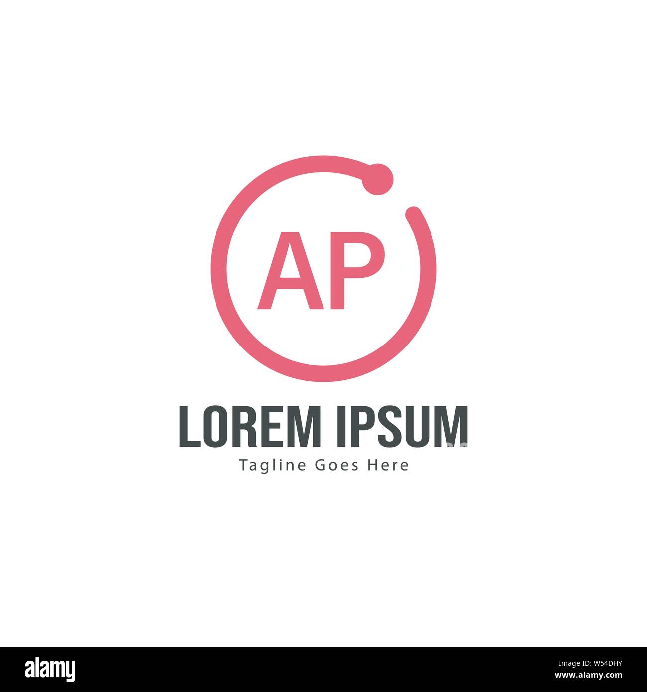 AP Letter Logo Design. Creative Modern AP Letters Icon Illustration ...
