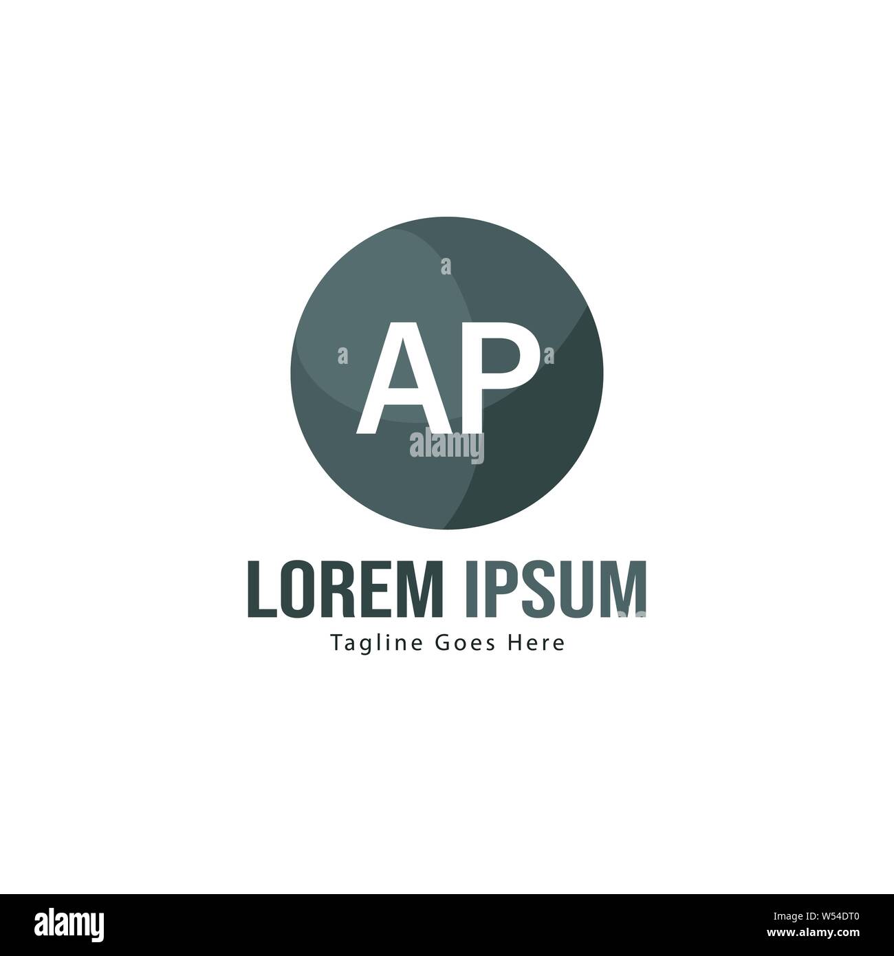 AP Letter Logo Design. Creative Modern AP Letters Icon Illustration ...