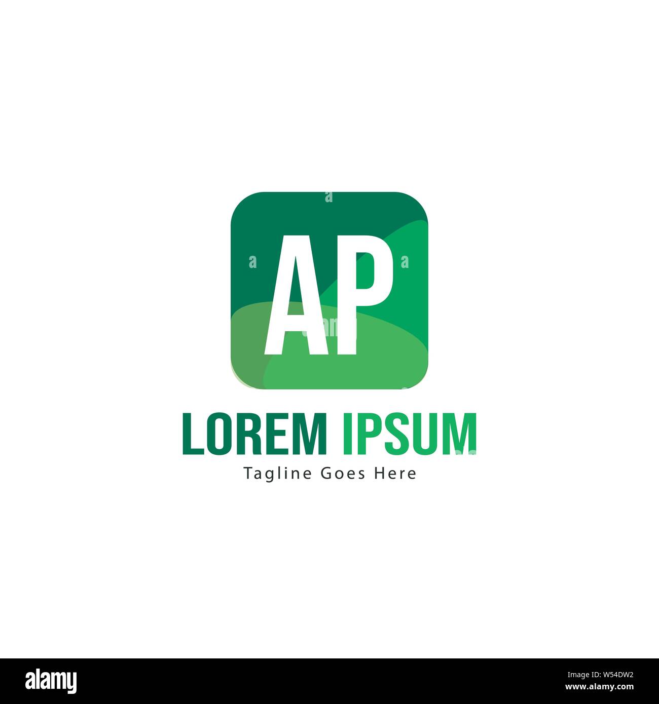 AP Letter Logo Design. Creative Modern AP Letters Icon Illustration ...