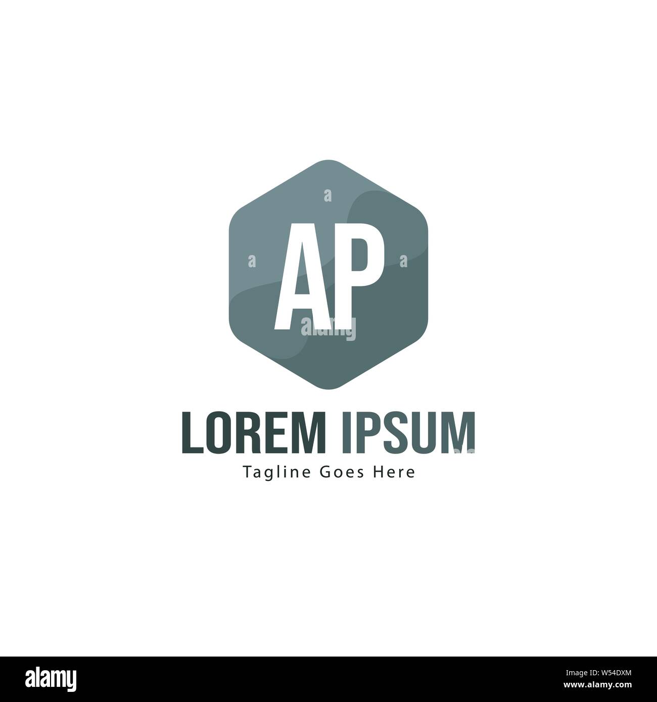 AP Letter Logo Design. Creative Modern AP Letters Icon Illustration ...