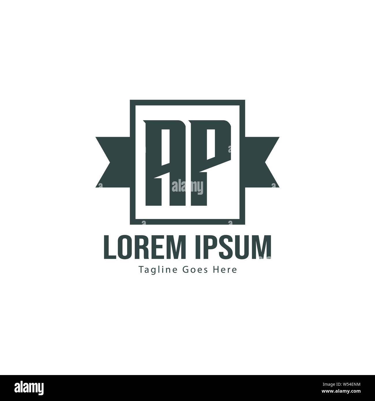 AP Letter Logo Design. Creative Modern AP Letters Icon Illustration ...