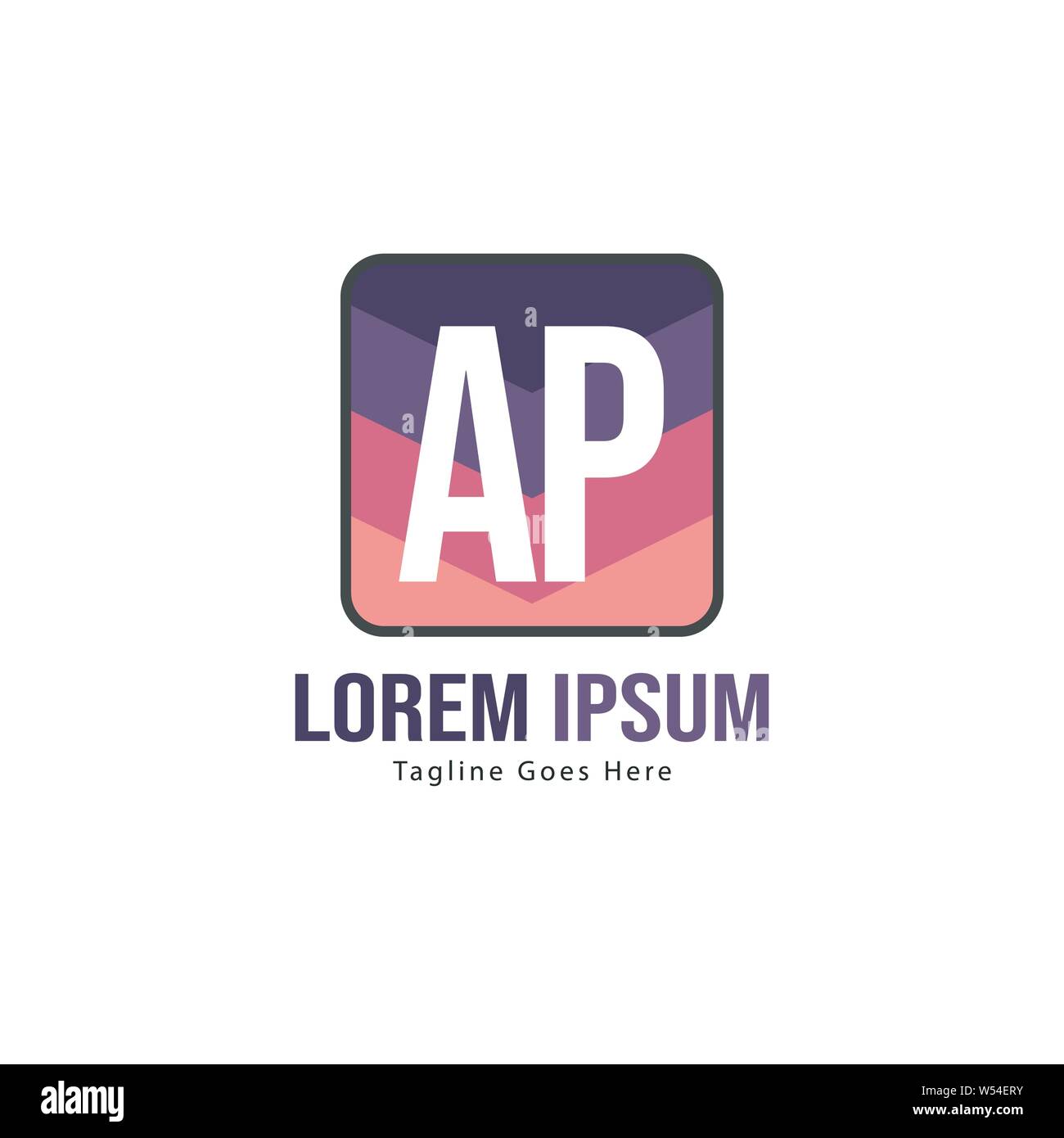 AP Letter Logo Design. Creative Modern AP Letters Icon Illustration ...