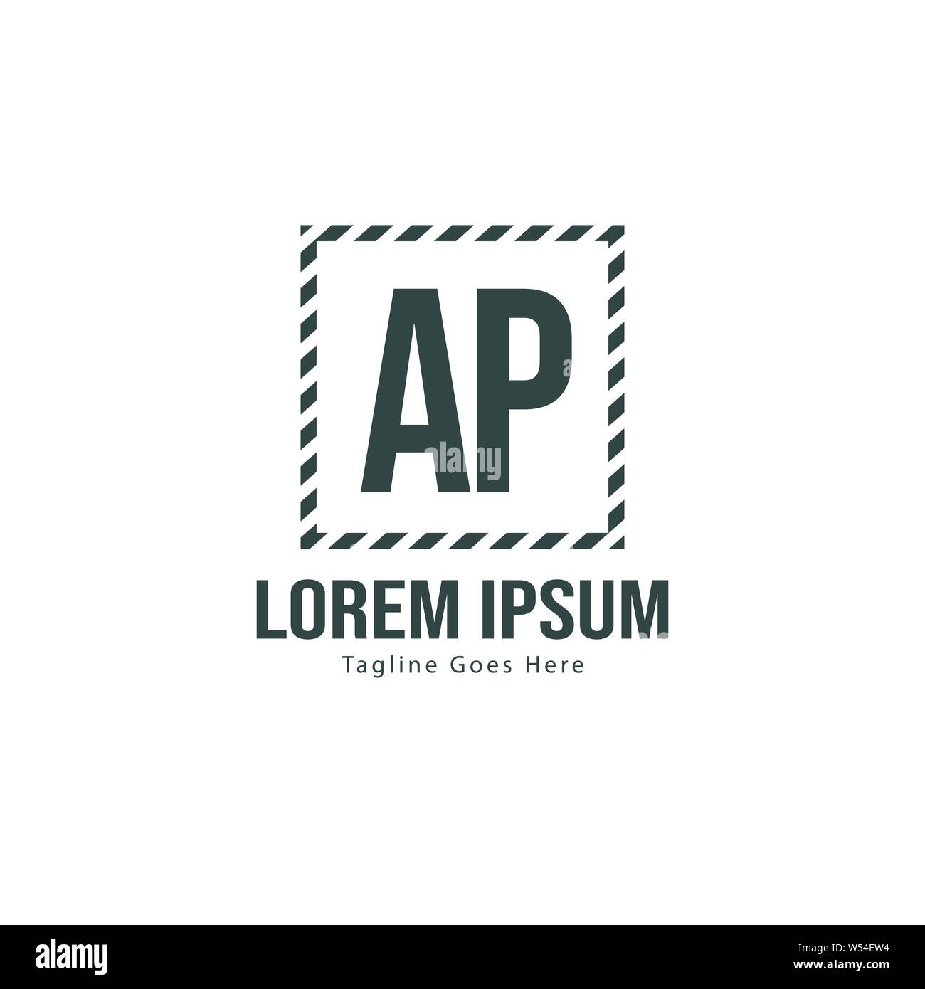 AP Letter Logo Design. Creative Modern AP Letters Icon Illustration ...