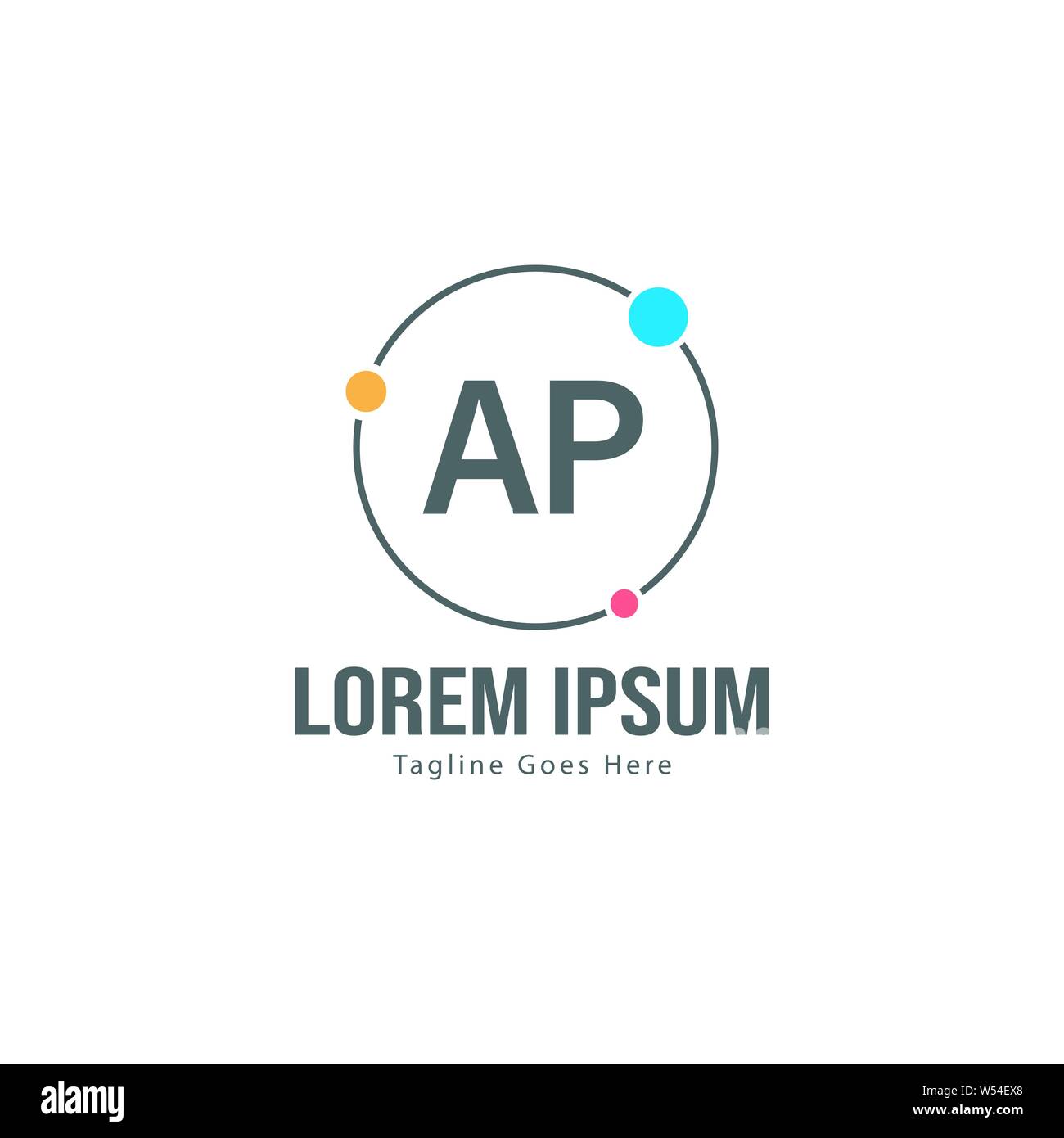 AP Letter Logo Design. Creative Modern AP Letters Icon Illustration ...