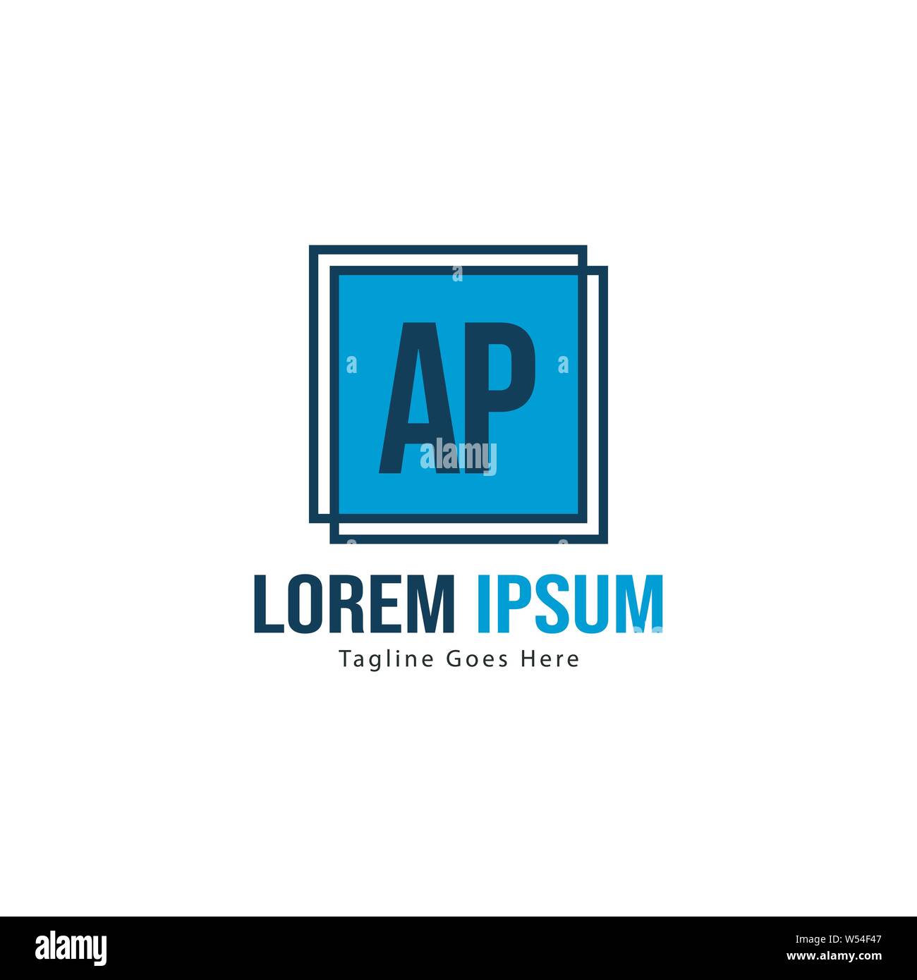 AP Letter Logo Design. Creative Modern AP Letters Icon Illustration ...