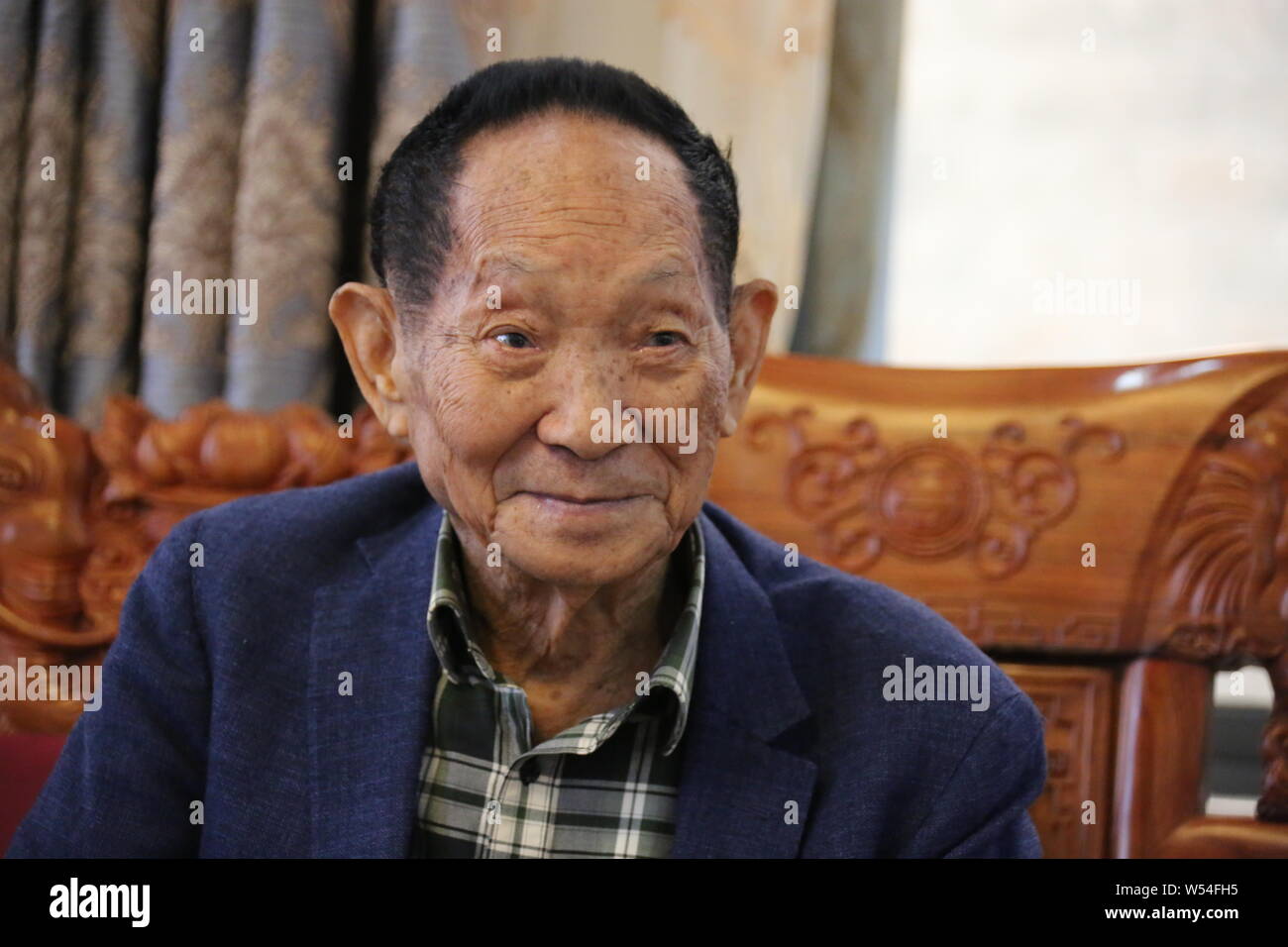 --FILE--Chinese scientist Yuan Longping, known as the Father of Hybrid ...