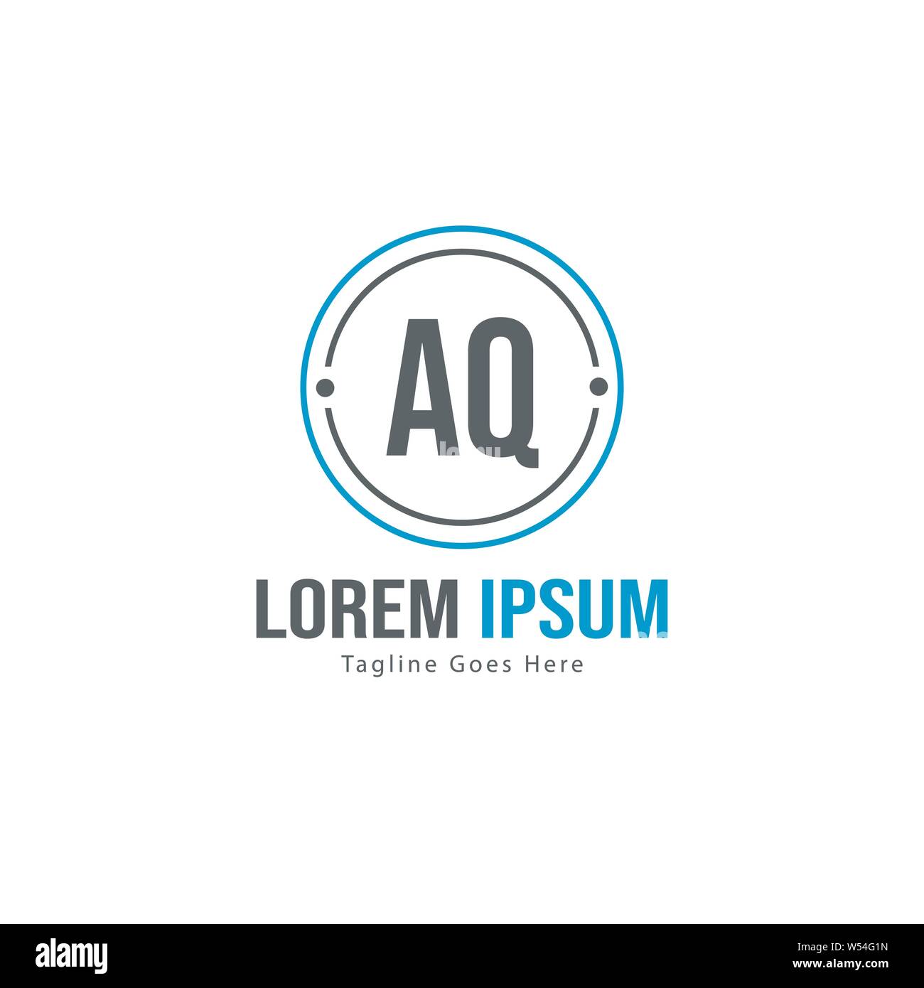 AQ Letter Logo Design. Creative Modern AQ Letters Icon Illustration ...
