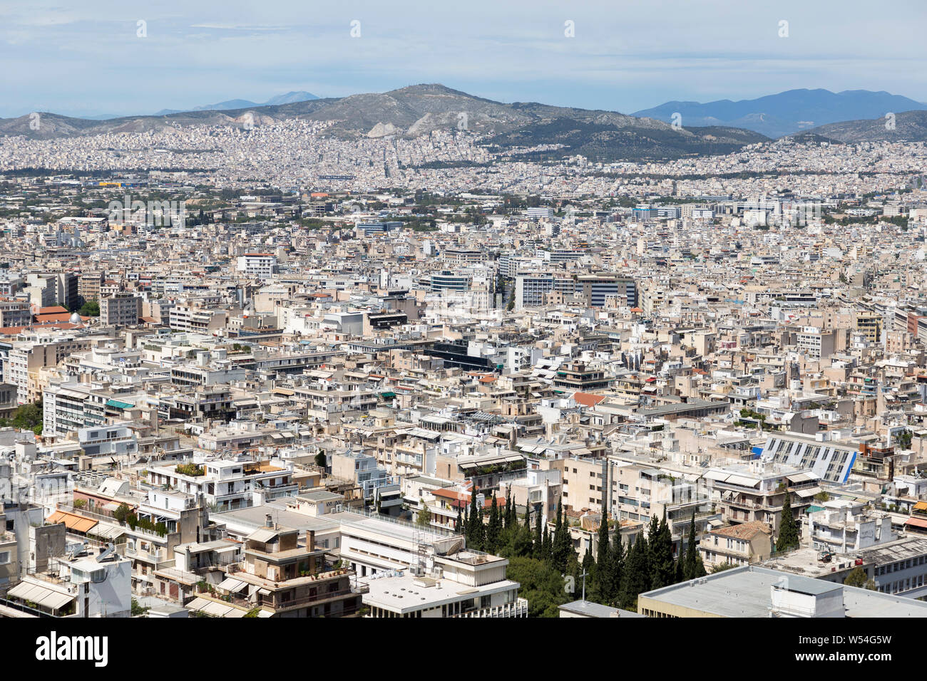 General view of Athens city, Greece Stock Photo - Alamy