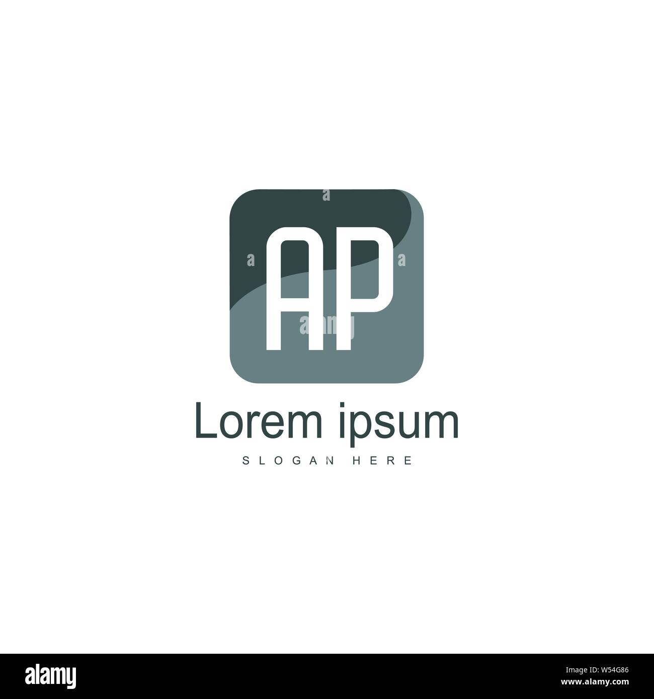 AP Letter Logo Design. Creative Modern AP Letters Icon Illustration ...