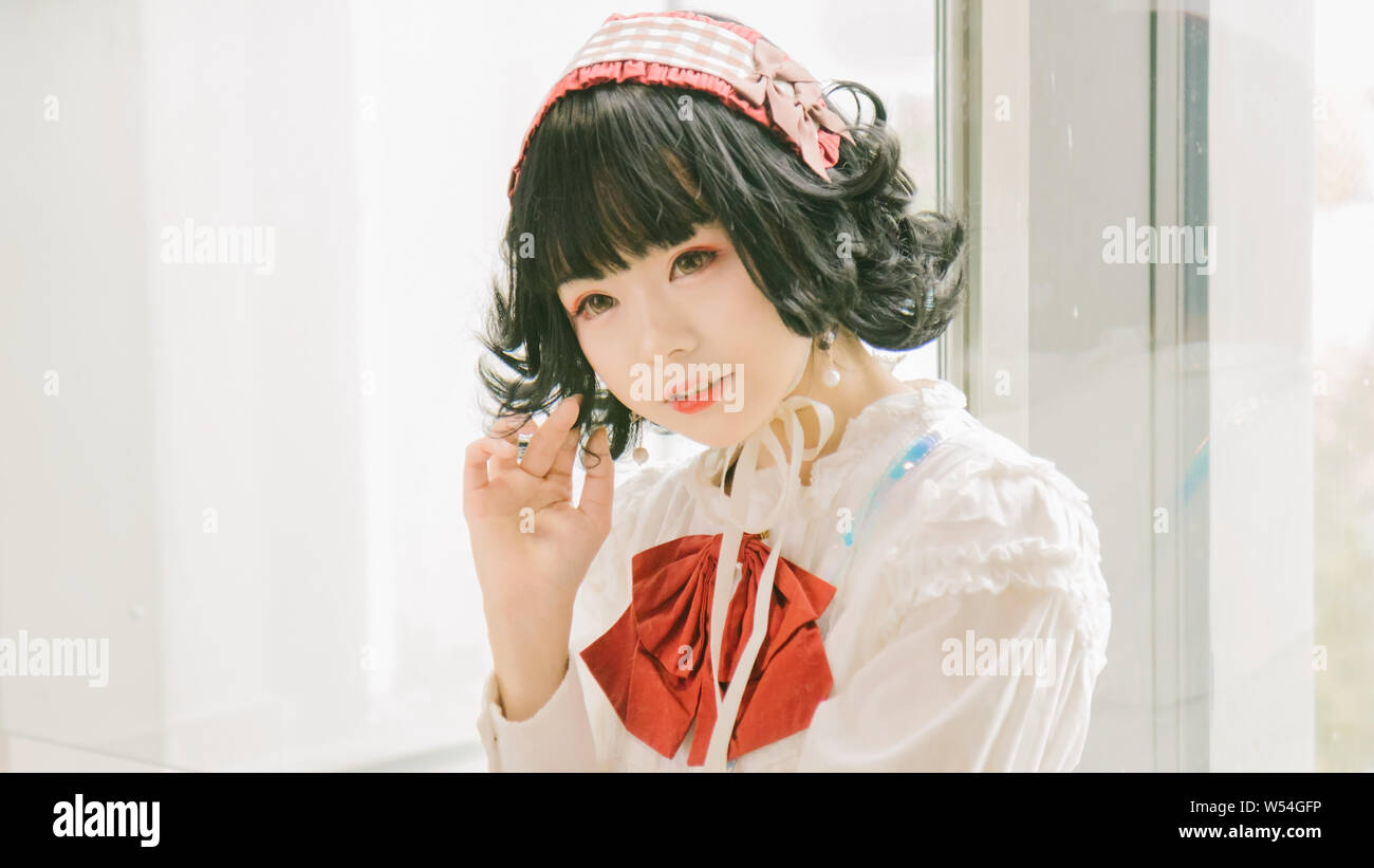 A cosplayer poses during the Hangzhou Cosplay Cultural Festival in ...