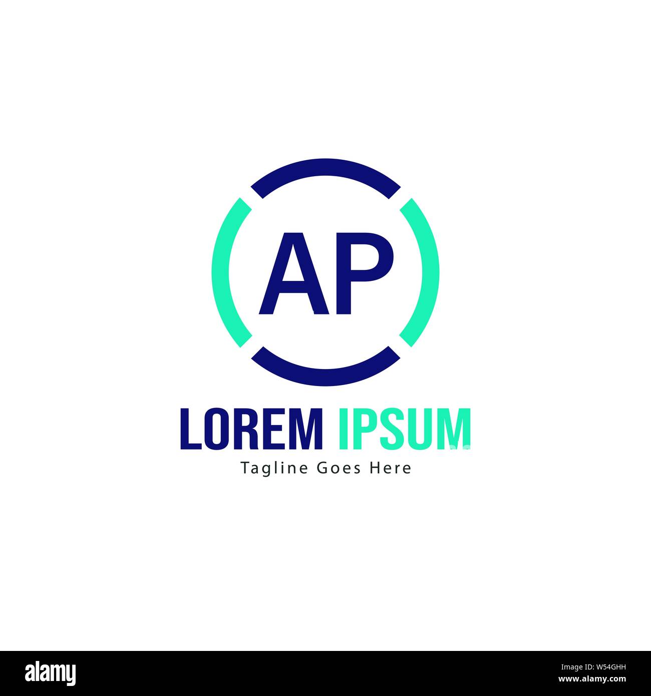 AP Letter Logo Design. Creative Modern AP Letters Icon Illustration ...