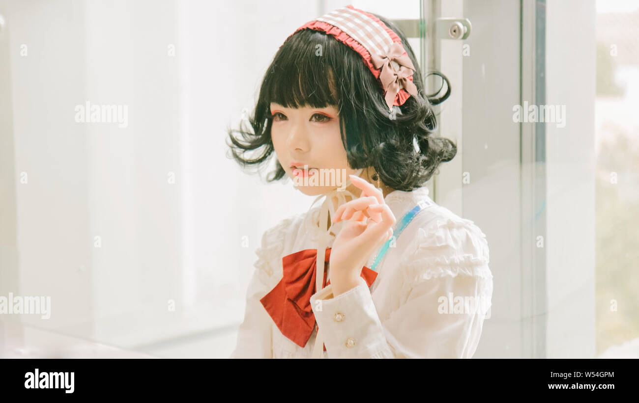 A cosplayer poses during the Hangzhou Cosplay Cultural Festival in ...