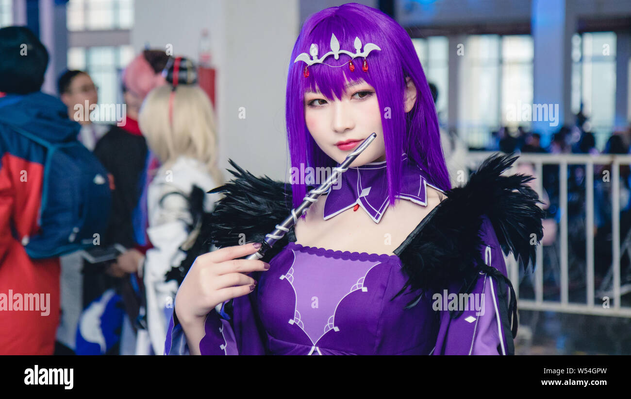 A cosplayer poses during the Hangzhou Cosplay Cultural Festival in ...