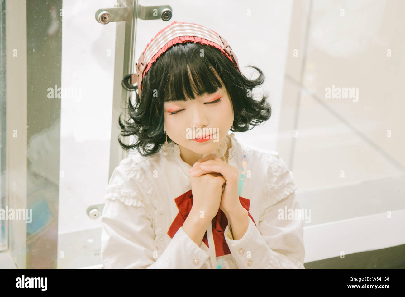 A cosplayer poses during the Hangzhou Cosplay Cultural Festival in ...